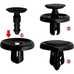 30Pcs Engine Under Cover Push-Type Retainer Clips Engine Splash Shield Fender Liner Trunk Lid Trim Compatible with Toyota Lexus 90467-07201