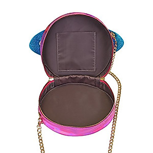 LUI SUI-Stunning Parent-child Circular planet party bag women laser planet orbit shoulder bag C54 (Parent, Purple)