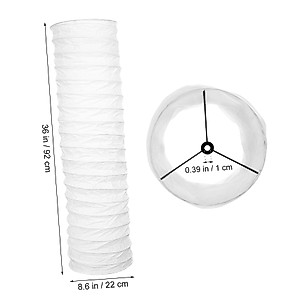 Beaupretty Paper Floor Lamp Shade: Diploma Floor Lamp Shade Japanese Style Rice Paper Lamp Protector Cover Replacement for Hotel Bedside Floor Lamp