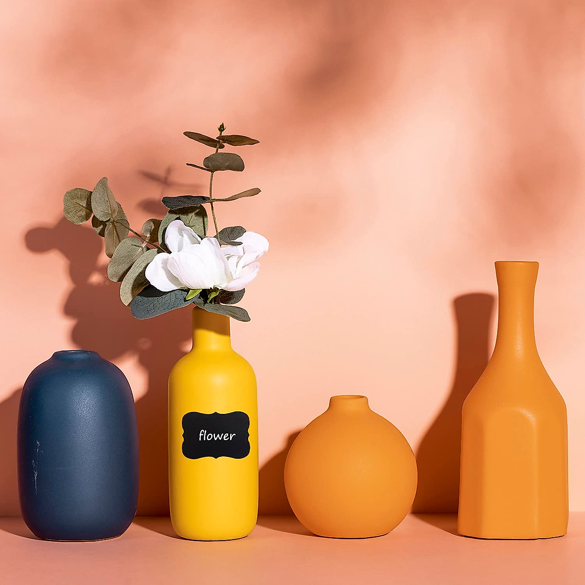 Tupalizy 80PCS Waterproof Chalkboard Labels Stickers Removable for Spice Mason Jars Pantry Kitchen Organizing Food Containers Storage Bins Glass Bottles Fridge Home DIY Crafts Office, 3x2.2'', Wavy