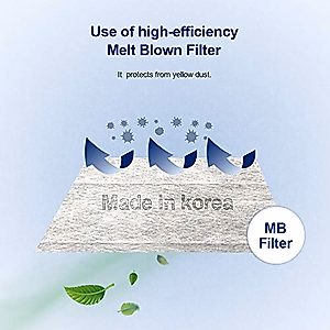[KF94 Certified] HANMAUM 3D Face Safety Mask for Adult Protection from Fine Dust [100% Made in KOREA] Filter Efficiency ≥ 98% (30 PACK)