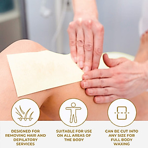 ForPro Professional Collection Natural Muslin Epilating Roll, Tear-Resistant, for Hair Removal, 3.25” W x 40 Yds