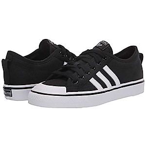 adidas Originals Men's Nizza Sneaker, Core Black/Cloud White/Cloud White, 11 M US