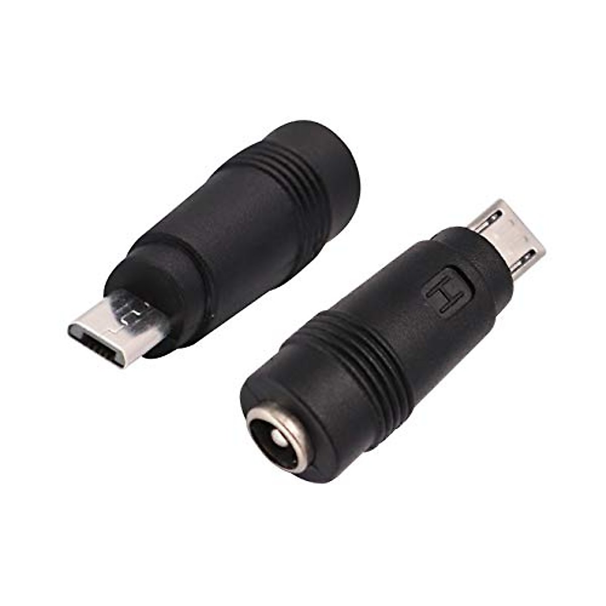 AAOTOKK Micro DC Power Adapter DC5.5x2.1mm to Micro USB 5V DC Power Supply Charging Cables Connector for Cellphone, Tablet,MP3 and Micro USB Device.(2Pack-Micro)