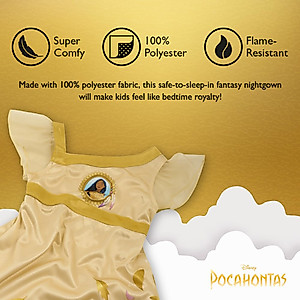 Disney Girls' Princess Fantasy Gown Nightgown, POCAHONTAS, 6