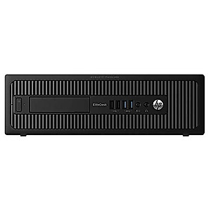 HP EliteDesk 800 G1 SFF Desktop, Intel i7, 16GB, 500GB SSD, Dual (2) E243 24-inch HP FHD Monitors, WiFi, Windows 10 Pro (Renewed)