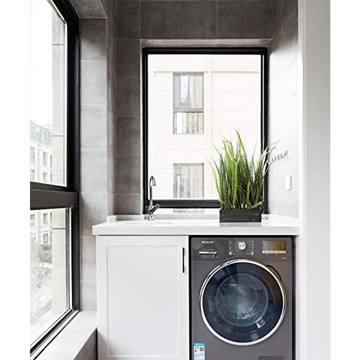 SAROSORA Artificial Plants 22" Tall for Garden Indoor Greenery Tabletop Decor Home Fake Grass | Fauk Plants (1, 22")