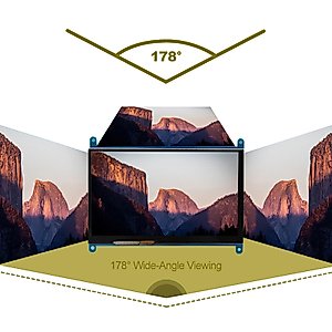 Zopsc 7 Inch LCD Display Screen Ultra HD Capacitive with 1024x600 Resolution for Raspberry Support for Raspbian/Ubuntu/Kodi/IOT