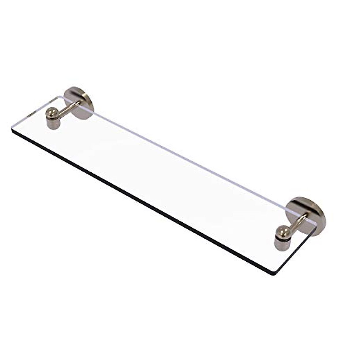 Allied Brass TA-1/22 Tango Collection 22 Inch Vanity Beveled Edges Glass Shelf, Antique Pewter