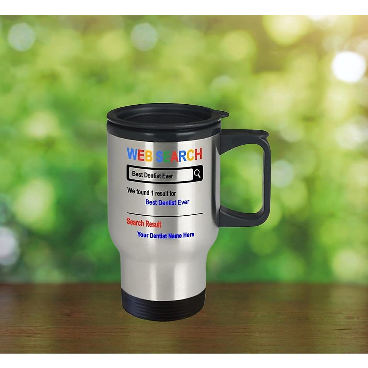 SpreadPassion Personalized Dentist Travel Mug, Custom Dentist Insulated Tumbler, Custom gift for Dentist, Dentist Coffee Travel Mug, Custom Dent