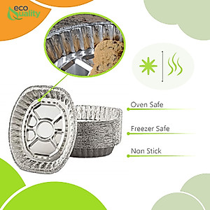 100 PACK - Disposable Durable Oval Roaster Pan - Turkey Roasting Pans Extra Large, Heavy-Duty Aluminum Foil | Deep, Oval Shape for Chicken, Meat, Brisket, Roasting, Baking | Recyclable | USA MADE