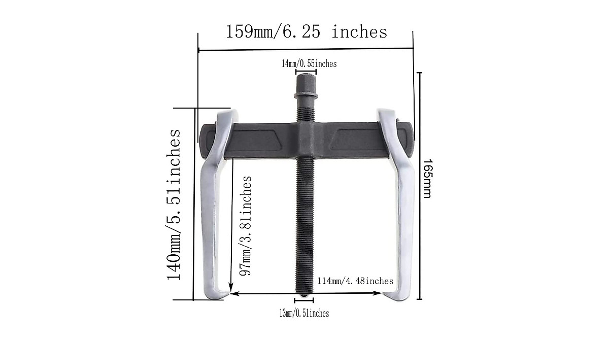 MANNIFEN 2-Jaw Gear Puller - Heavy-Duty Claw Separator Tool