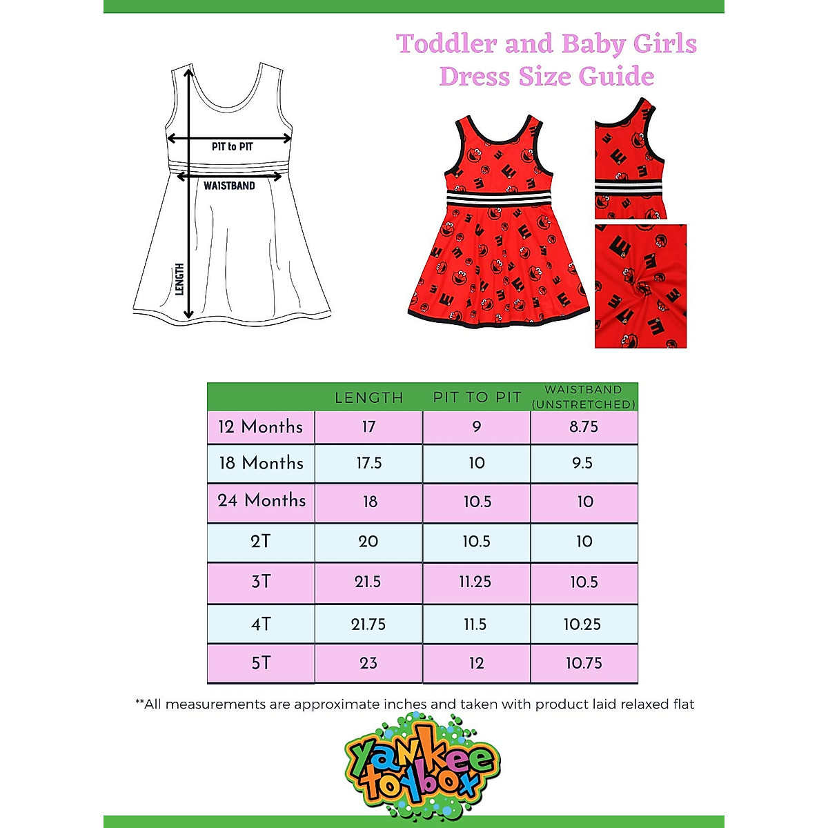 Isaac Mizrahi Loves Sesame Street Elmo Baby Toddler Fit and Flare Soft Dress (18 Months, Baby Red)