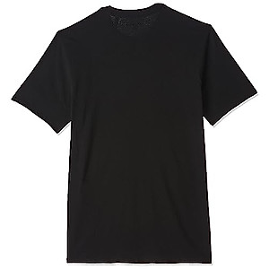 Karl Lagerfeld Paris mens Classic Karl Character Short Sleeve Crew Neck T-shirt T Shirt, Black, Medium US