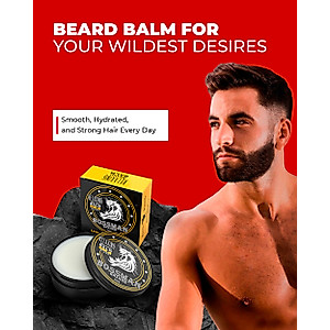 Bossman Relaxing Beard Balm - Beard Tamer, Relaxer, Thickener and Softener Cream - Beard Care Product - Made in USA (Royal Oud Scent)