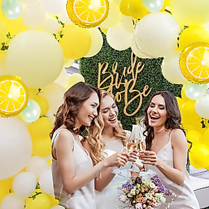 Lemon Baby Shower Decorations Lemonade party main squeeze bridal shower decorations Summer Fruit Party Supplies White Pastel Yellow Balloon Garland Kit