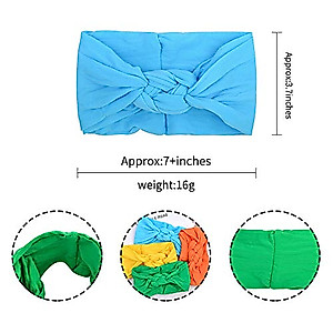 jollybows 20pcs Baby Girls Nylon Headbands Hairband Elastic Turban Hair Accessories for Kids Toddlers Infants