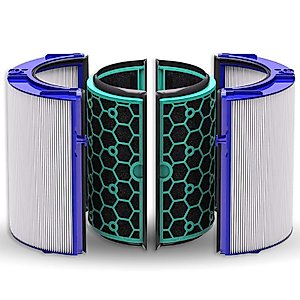 HEPA Filter & Activated Carbon Filter Compatible with Dyson Air Purifier TP04 HP04 DP04 Sealed Two Stage 360° Filter System Pure Cool Purifying Fan