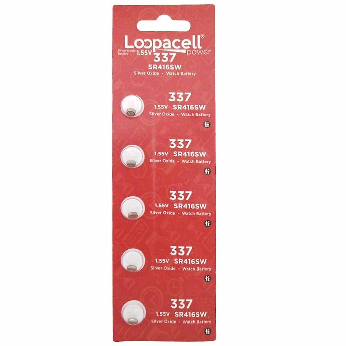 10 337 Loopacell Watch Batteries SR416SW Battery Cell