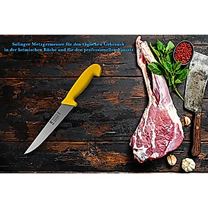 SMI – 7 inch Solingen Butcher Knife For Meat Cutting Professional Chef Knife Meat Knife Sharp Kitchen Knives Solingen Knife - Made In Germany