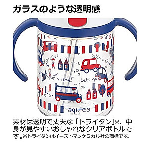 Richell Aqulea Outing Straw Mug 200ml Navy