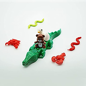 PIPART Friend Animal Figures 24 Pieces Building Blocks Accessories Pack, Horse, Dog, Cat, Pig, Chicken, Rabbit, Bear, Bird, Fish, Crab, Snake, Frog, Crocodile, Farm and Sea Animal Zoo