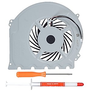 New PS4 Slim Fan, Internal Cooling Fan Replacement for Sony PlayStation 4 PS4 Slim CUH-20xx CUH-21xx CUH-22xx (CUH-2015A CUH-2016A CUH-2116B CUH-2216A) Console with Screwdrivers & Thermal Paste