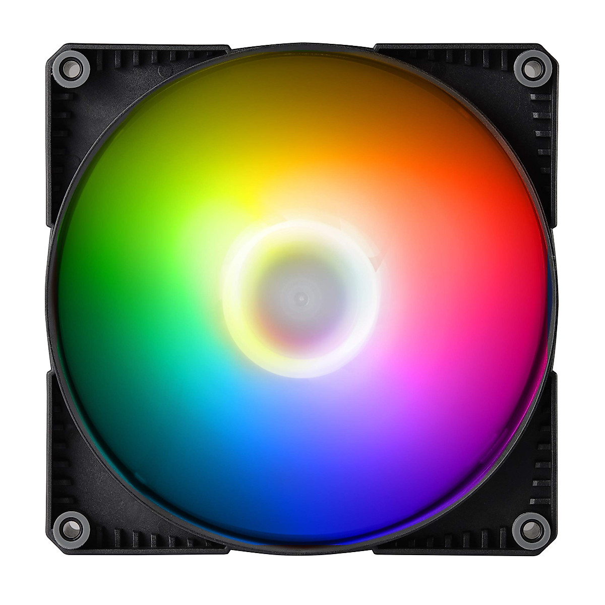 Phanteks (PH-F140SK_DRGB_PWM) SK140 DRGB PWM Fan, 140mm Fan, high Airflow Nine-Blade Design, DRGB Lighting, Rubber dampening washers - Black
