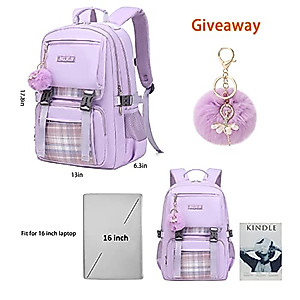 YOJOY Girls Backpacks 15.6 Inch Laptop School Bag Backpack for Kids Toddler Girl Preschool Bookbags Elementary Travel Daypack