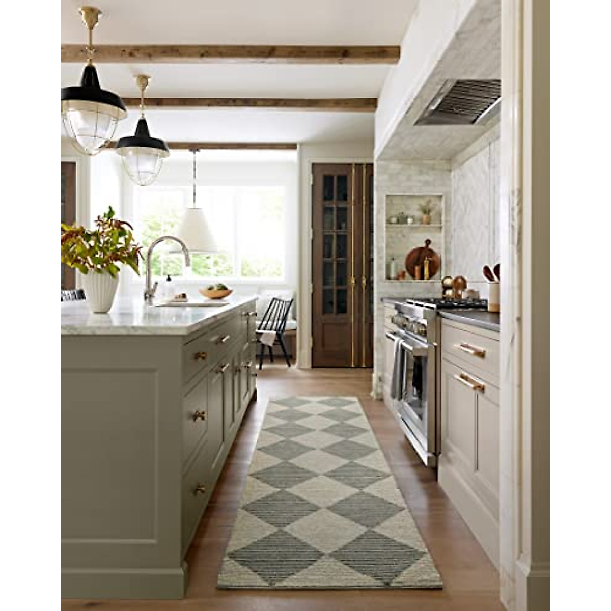 Chris Loves Julia x Loloi Francis Collection FRA-01 Spa / Granite 5'-0" x 7'-6" Area Rug