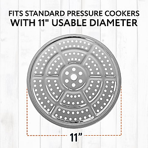 Impresa Products 2-Pack Pressure Canner Rack / Canning Rack for Pressure Cooker - Stainless Steel - Compatible with Presto, All American Pressure Canner and More, 11-Inch (28cm)