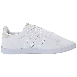 adidas Women's Courtpoint Cl X Tennis Shoe, White/White/Orbit Grey, 10