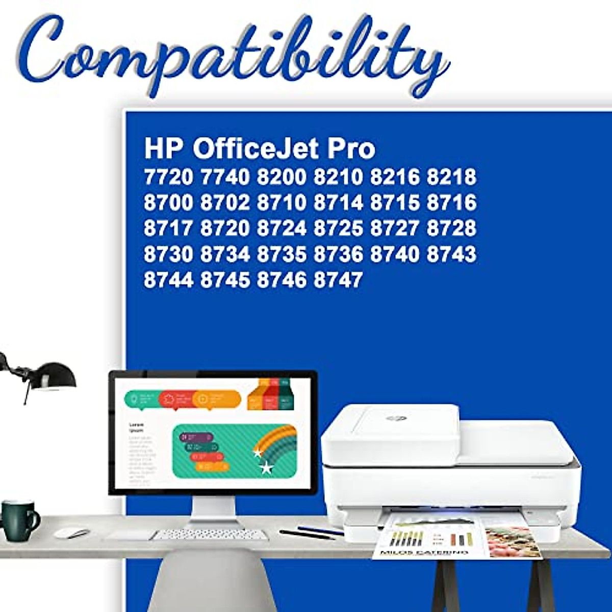 Jagute 952XL Black Ink Cartridge Replacement for HP 952 XL Ink Work with HP OfficeJet Pro 8710 8720 7740 7720 8210 8715 8725 8740 8702 8216 8730 Ink Printer