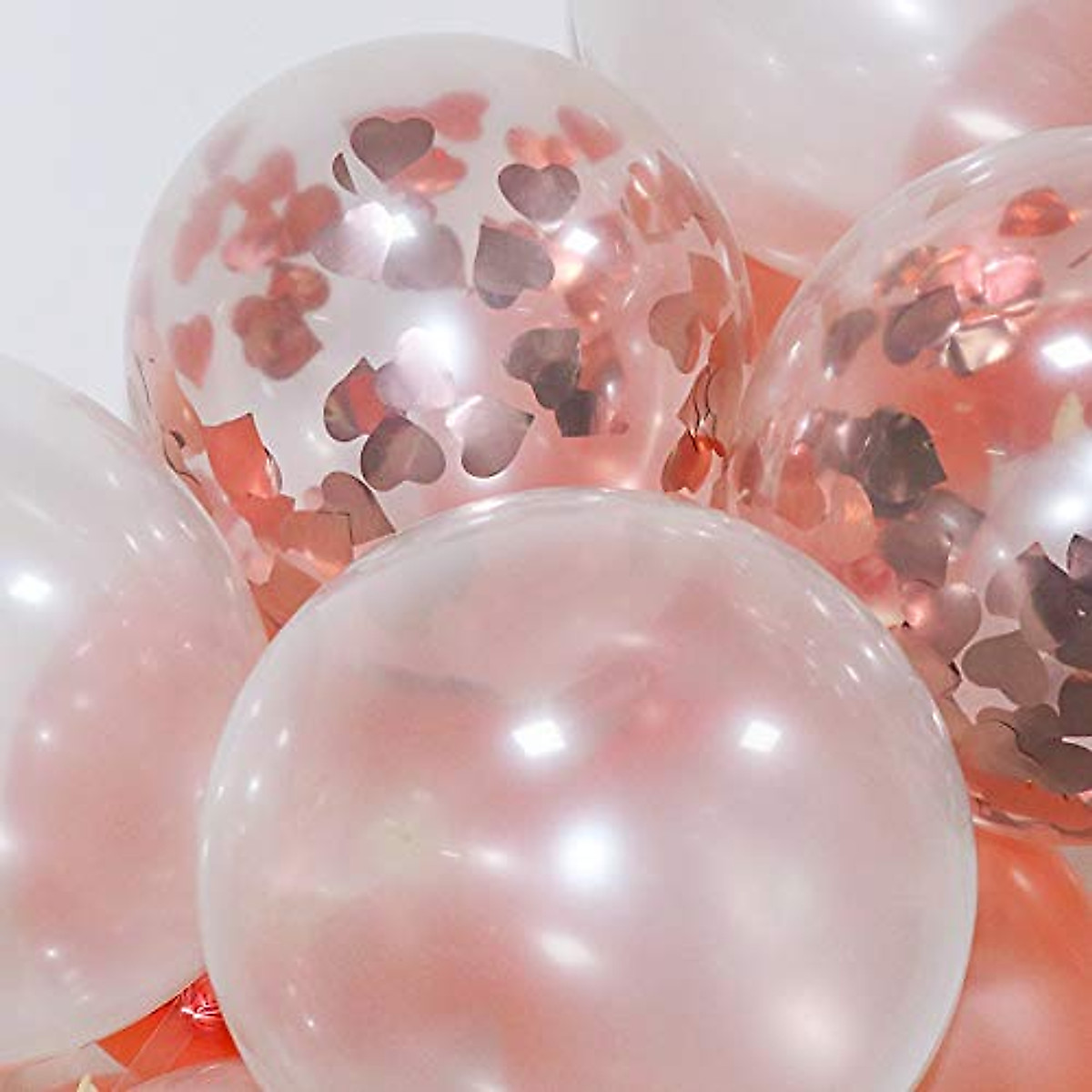 Champagne Bottle Balloon Kit, 40" Champagne Wine Bottle Rose Gold Balloon and 70PCS Balloons Garland Arch Kit Rose Gold Confetti Balloons for Wedding Birthday Bachelorette Bridal Shower Party Decorations