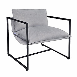 Patio Dining Chairs, Outdoor Patio Furniture Set Armchair with Chair Cushions Seatback All Weather Metal Patio Furniture Iron Frame for Patio Deck Garden Yard Balcony Living Room Porch Poolside