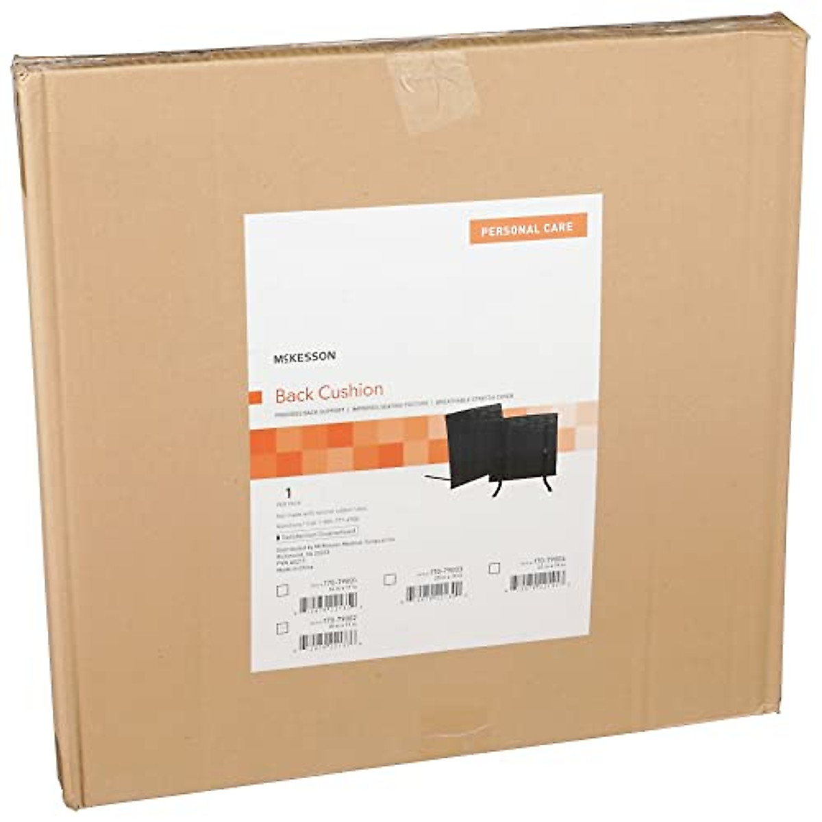 McKesson Back Support Cushion for Wheelchairs and Office Chair, Lumbar Support, Foam, 18 in x 17 in, 4 Count