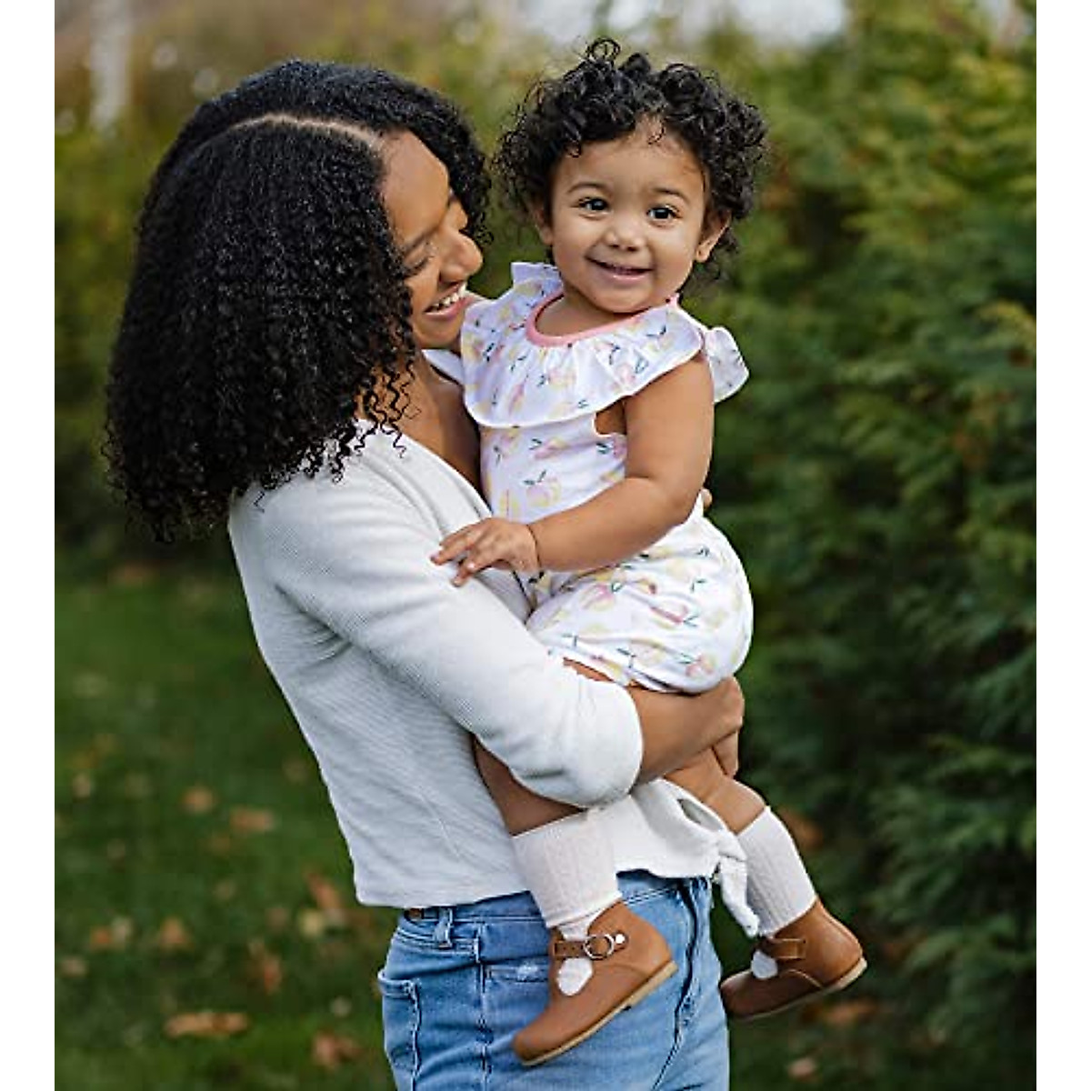 Burt's Bees Baby baby girls Socks, Set of 3 Cable Knit Knee-high Organic Cotton Stockings Socks, Multi, Months US