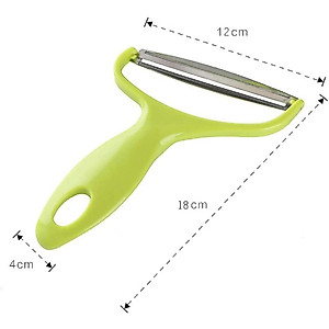 JQS Cooking Tools Wide Mouth Peeler Vegetables Fruit Stainless Steel Knife Cabbage Graters Salad Potato Slicer Kitchen Accessories