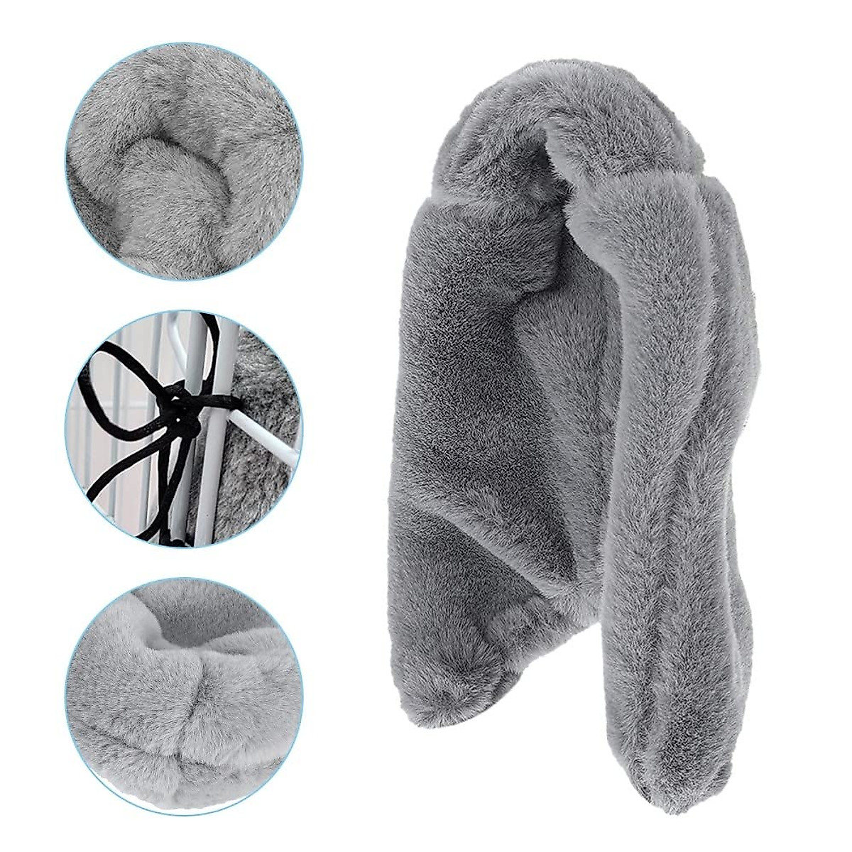 DONGKER Corner Fleece Bird Blanket, Warm Parrot Cuddle Nest Hanging Toy Comfort Parrot Cage Snuggle Hut for Parakeet Cockatiel Pigeon Parrots Cockatiels