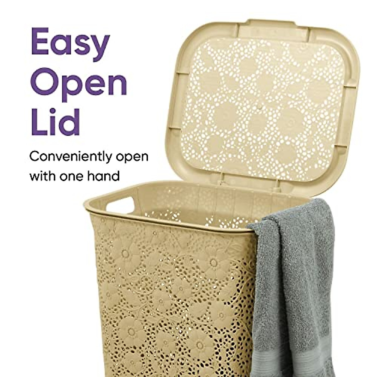 Superio Lace Laundry Hamper