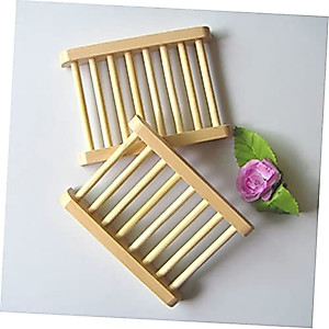 Cabilock 1 Set Foam Pouches Bathroom Soap Tray Foaming Bags Soap Rack Wooden Soap Container Soap Storage Soap Holder Bubble Making Net Soap Dish Soap Ravk Handmade Soap Accessories Bamboo