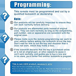 X AUTOHAUX 3 Button Keyless Entry Remote Control Replacement Key Fob Proximity Smart Fob M3N32337100 for GMC Canyon 2015-2021 315MHz