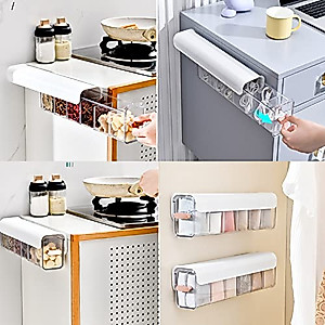 YWNYT Socks Underwear Wall Mount Drawer Organizer, 6 Cells Storage Box Switchable Drawer Organizers Anti Dust Storage Boxes for Clothes Socks Lingerie Underwear Ties Data Cable Seasonings (1), white
