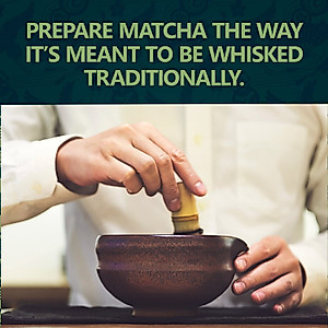 matcha DNA Matcha Tea Whisk Small Spoon, Golden Bamboo