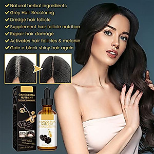 Darka Anti-greying Hair Serum, Darka Pro Anti-greying Hair Serum, Darka Anti Gray Hair Serum, Ganoderma Nutrient Natural Darkening, Regrow Thicker, Fuller, Healthier Hair (5PCS)