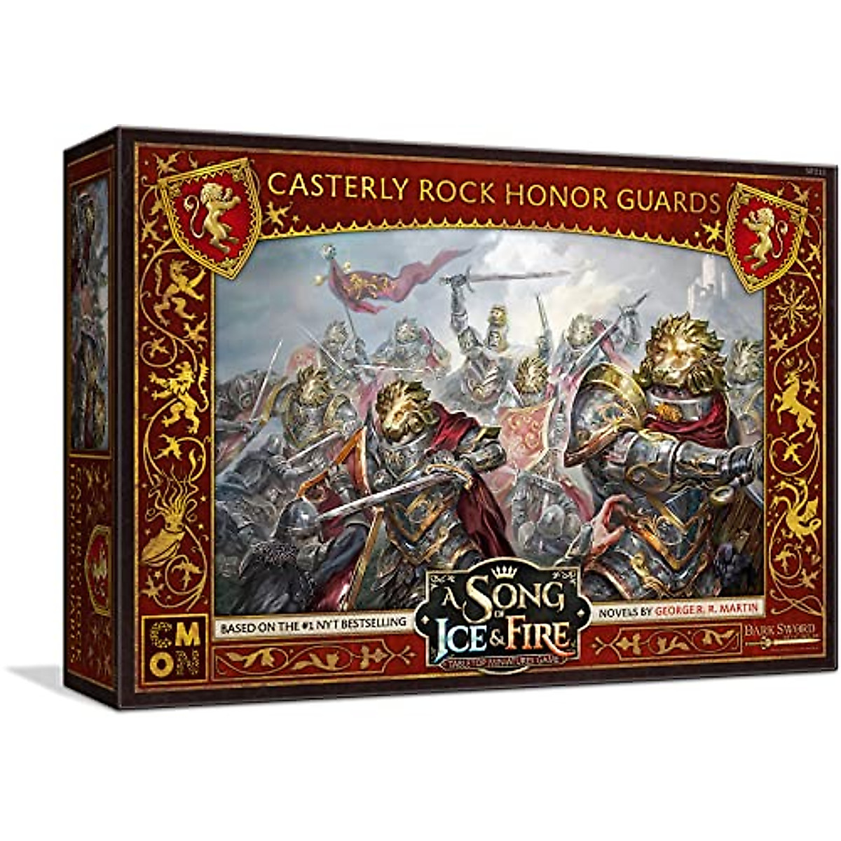 CMON A Song of Ice and Fire Tabletop Miniatures Game Casterly Rock Honor Guards Unit Box - Elite Protectors for Epic Battles! Strategy Game, Ages 14+, 2+ Players, 45-60 Minute Playtime, Made