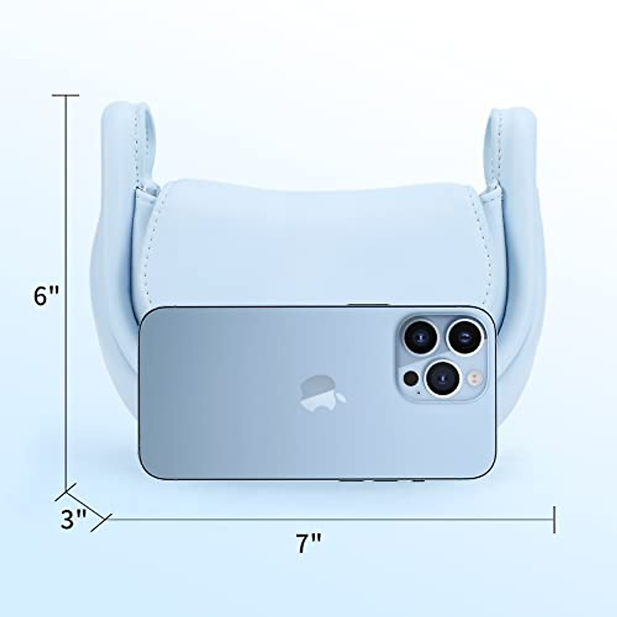 CECILE Designer Shoulder Handbags for Women, Mini Crossbody Purse Bag, Small Trendy Clutches wth 2 Straps (Blue)