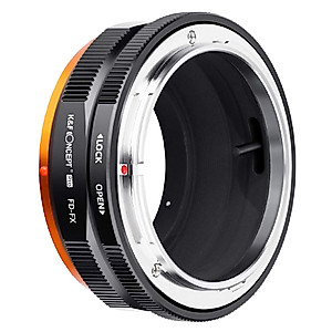 K&F Concept Lens Mount adapter Compatible for Canon FD FL Lens to Fujifilm Fuji X-Series X FX Mount Mirrorless Cameras with Matting Varnish Design for Fuji XT2 XT20 XE3 XT1 X-T2