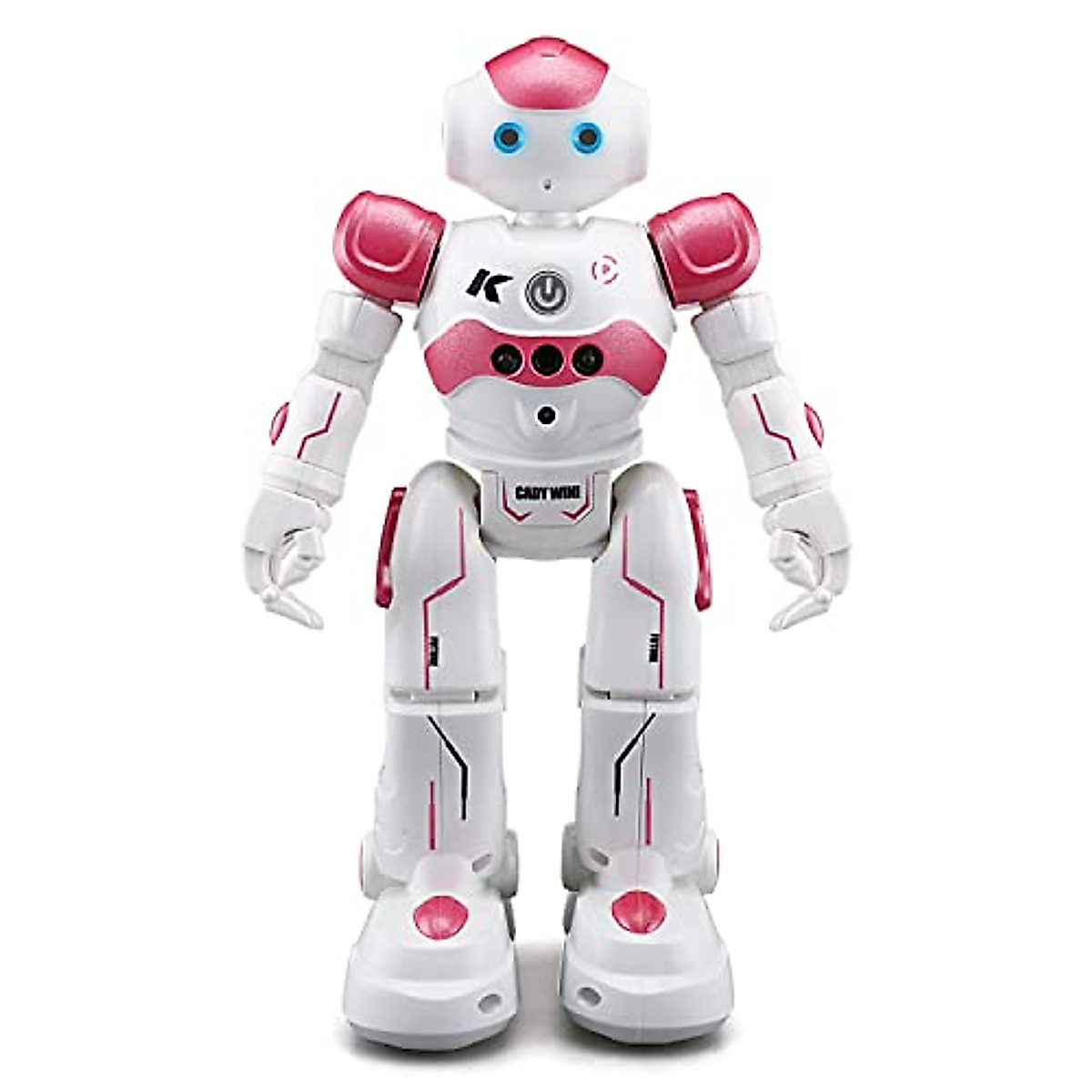 WEECOC RC Robot Toys Gesture Sensing Smart Robot Toy for Girls Can Singing Dancing Speaking Christmas Birthday Gift (Pink)