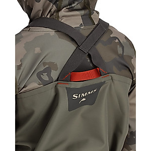 Simms Kid’s Tributary Stockingfoot Chest-High Fishing Waders - Durable, Breathable, Waterproof Fly Fishing Waders for Youths-Basalt-Large